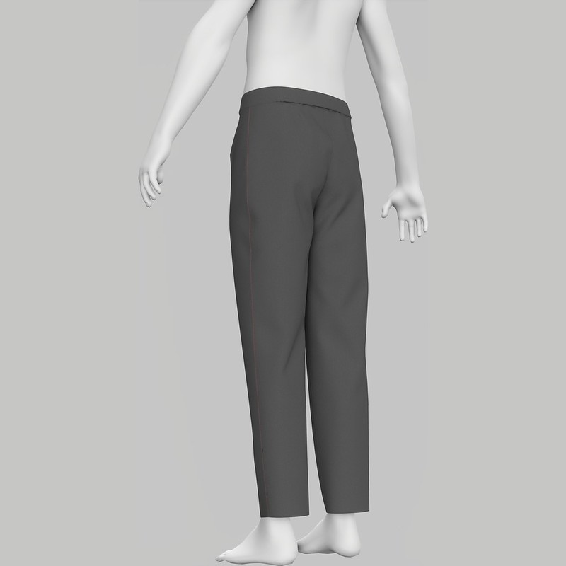Basic Trousers with Front Dart – HandmadePhD