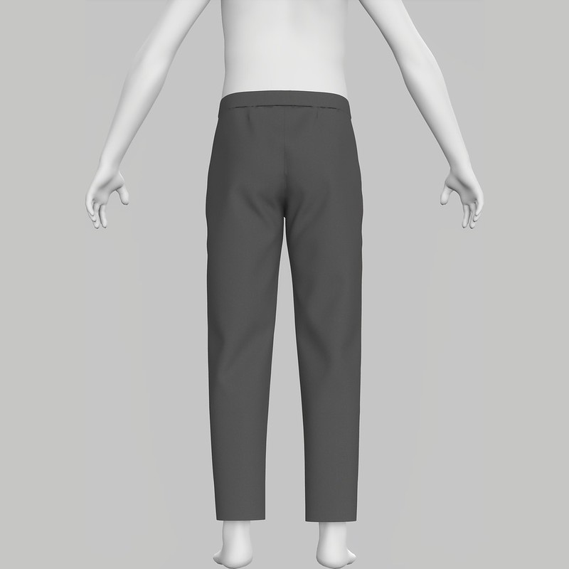 Basic Trousers with Front Dart – HandmadePhD