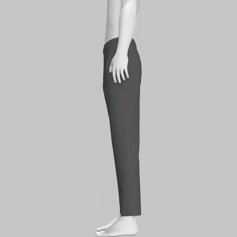 Basic Trousers with Front Dart – HandmadePhD